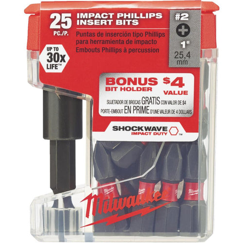 Shockwave insert impact screwdriver bit store